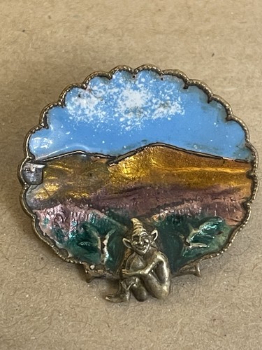 Vintage art deco cornish lucky pixie brooch | eBay UK