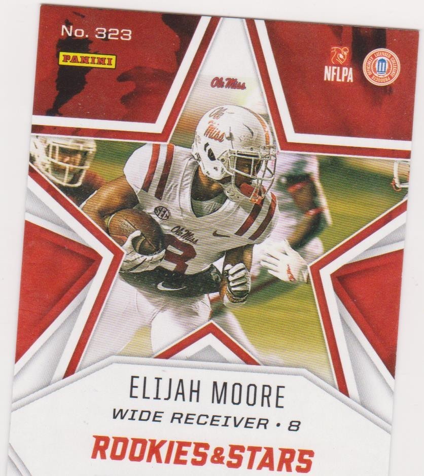 2021 Panini Chronicles Draft Picks #323 Elijah Moore Rookie Football ...