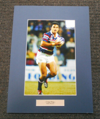 #SS. MOUNTED RUGBY LEAGUE PHOTO - SYDNEY ROOSTERS, CRAIG WING | eBay ...