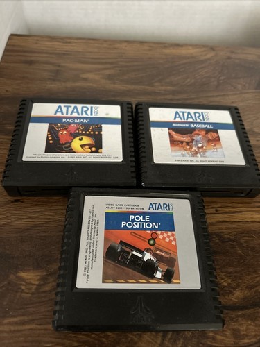 Lot 3 Atari 5200 Games Pac Man Pole Position Baseball | eBay