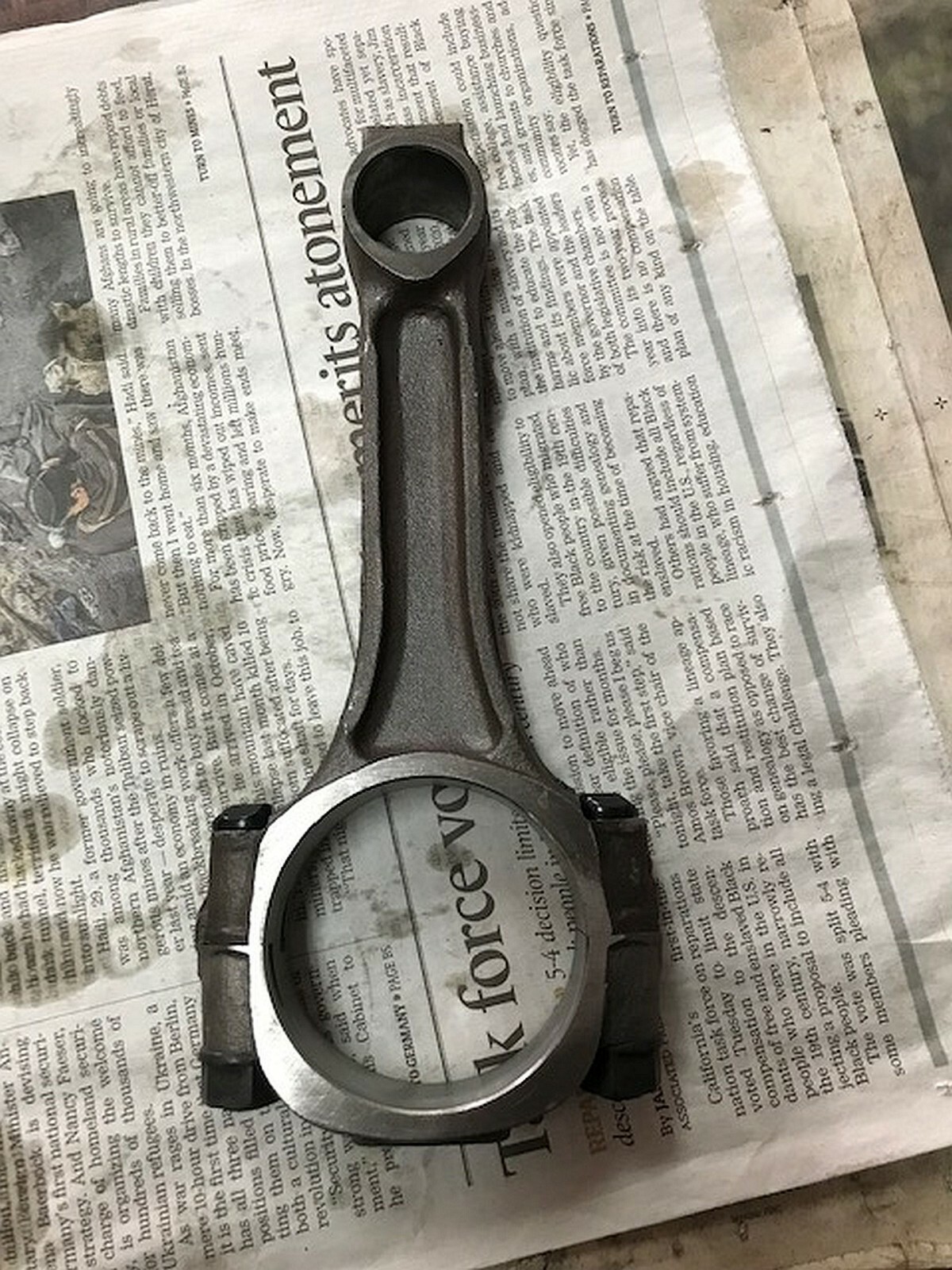 350 Chevy X Rods resized w/ARP Bolts,(1) 409gr X 189grs,(1) 424grs X ...