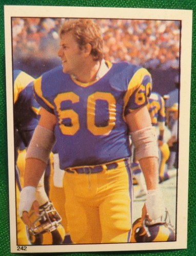 1981 Topps Football Sticker #242 Dennis Harrah - Rams - Miam alumni | eBay