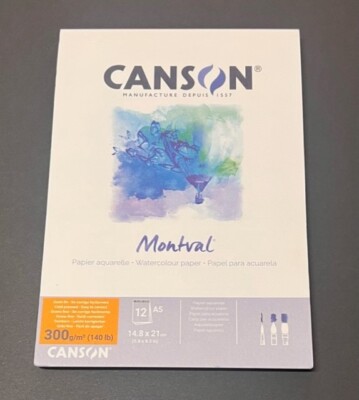 Canson Montval 300gsm Cold Press Watercolour Paper Pad A5 | eBay