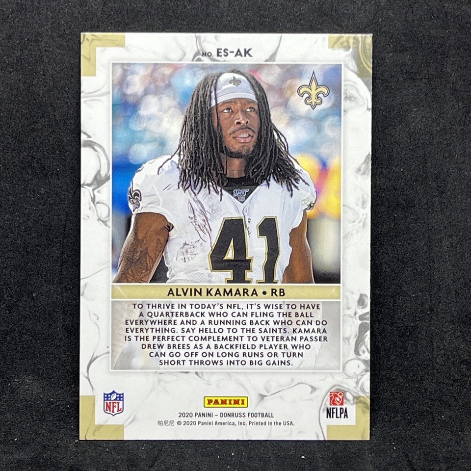 Alvin Kamara 2020 Donruss Elite Series #ES-AK New Orleans Saints | eBay