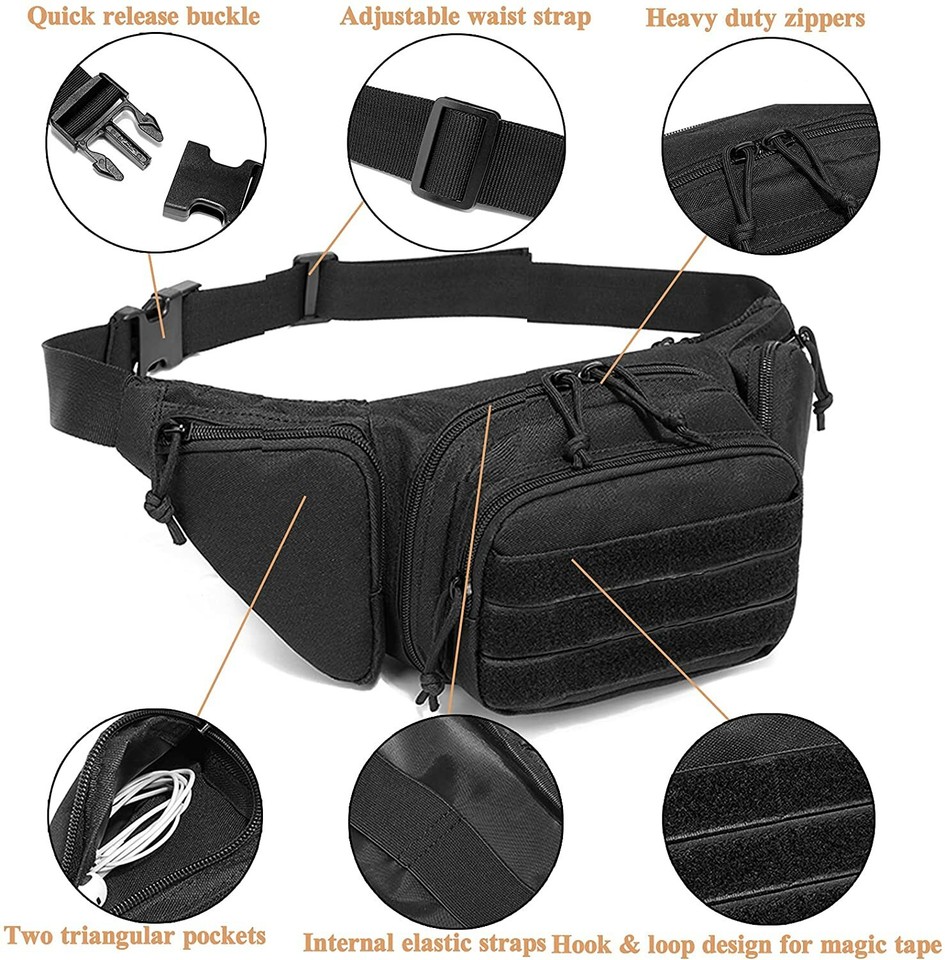 Concealed Carry Fanny Pack Holster Tactical Carry Pistol Bag Men Gun ...
