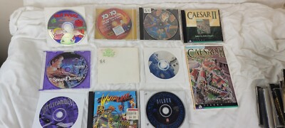 LOT of 10 vintage LOOSE PC Games PC CD Computer Game 90s x10 | eBay
