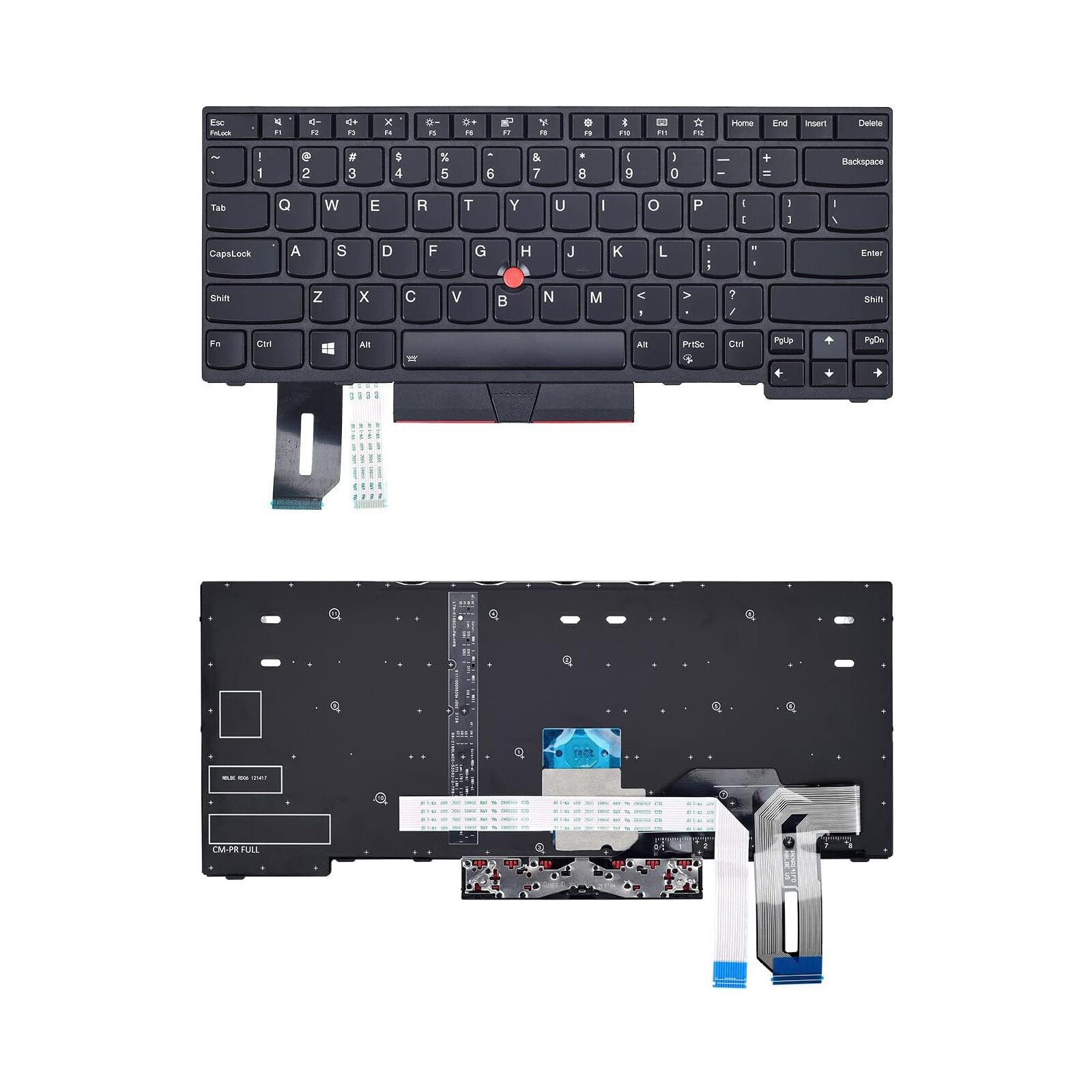 US Keyboard Backlit for Lenovo Thinkpad E480 E485 E490 E495 T480S T490 ...