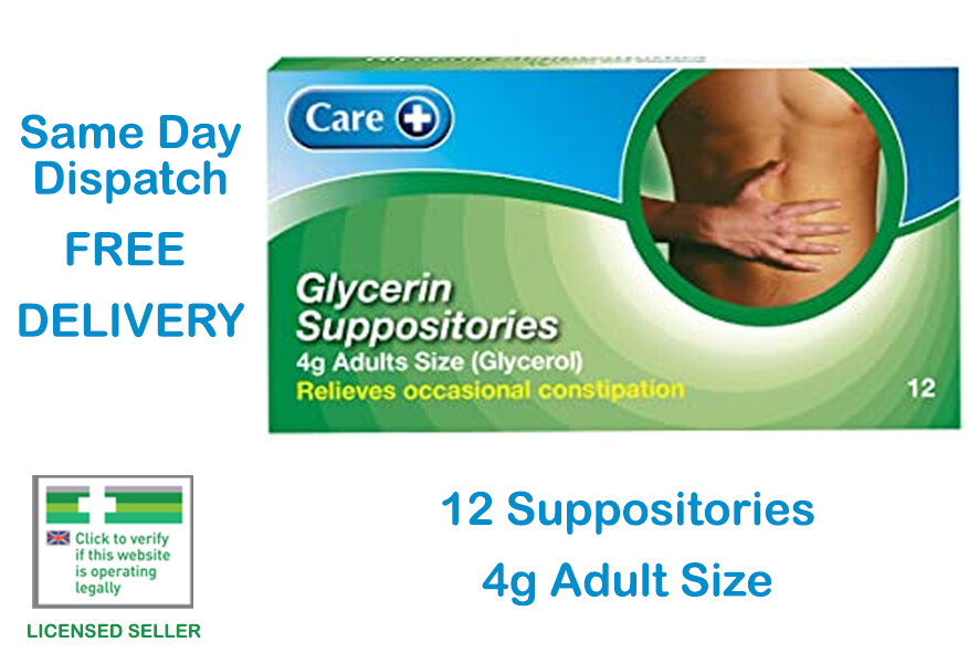 Adult 4g Glycerin Suppositories for Constipation Relief Glycerol FAST ...