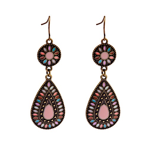 New Women's Vintage Bohemian Boho Style Multicolor Drip Drop/Dangle ...