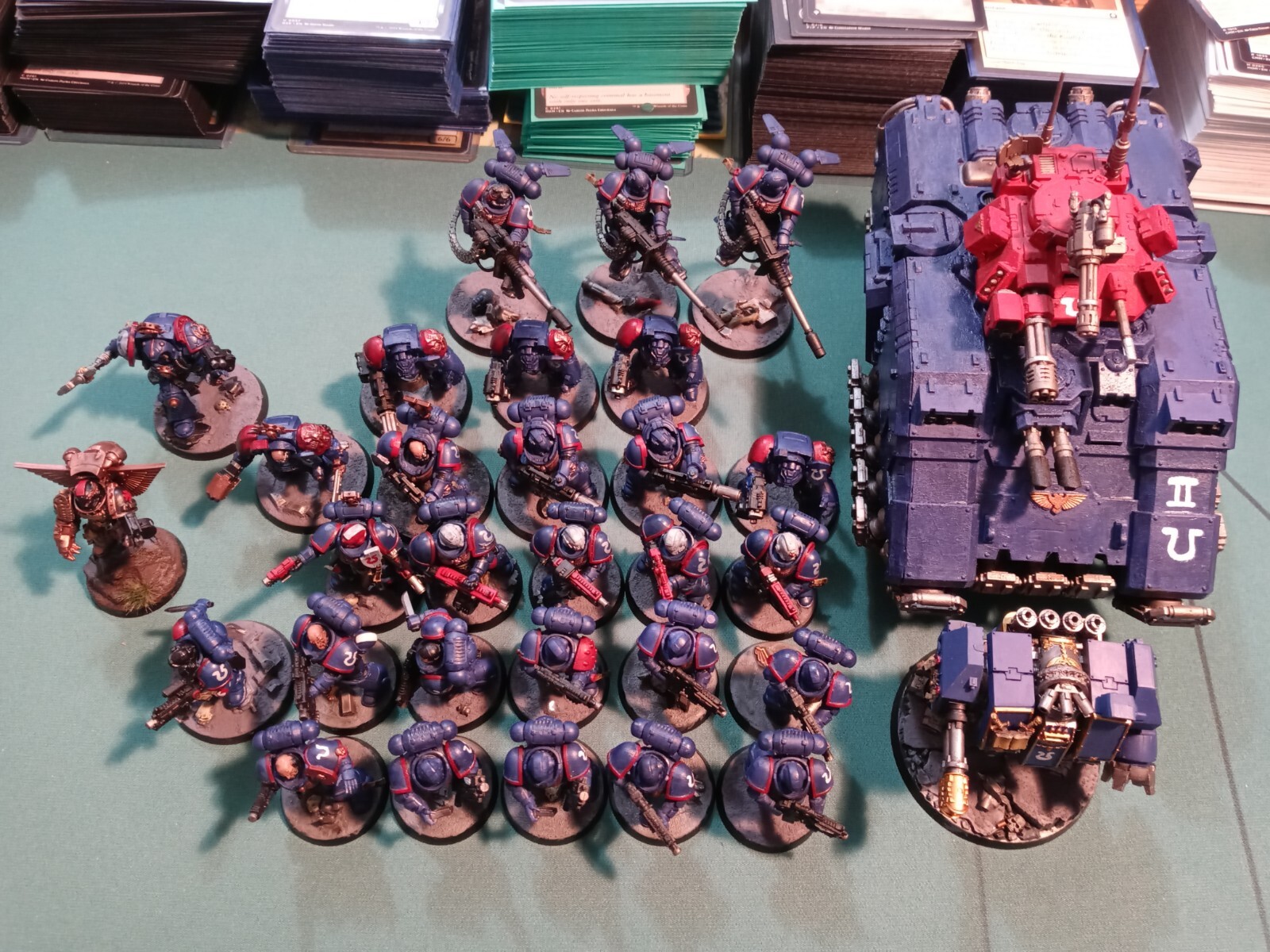 Warhammer 40k Space Marines Ultramarines Painted And Based Suppressor ...