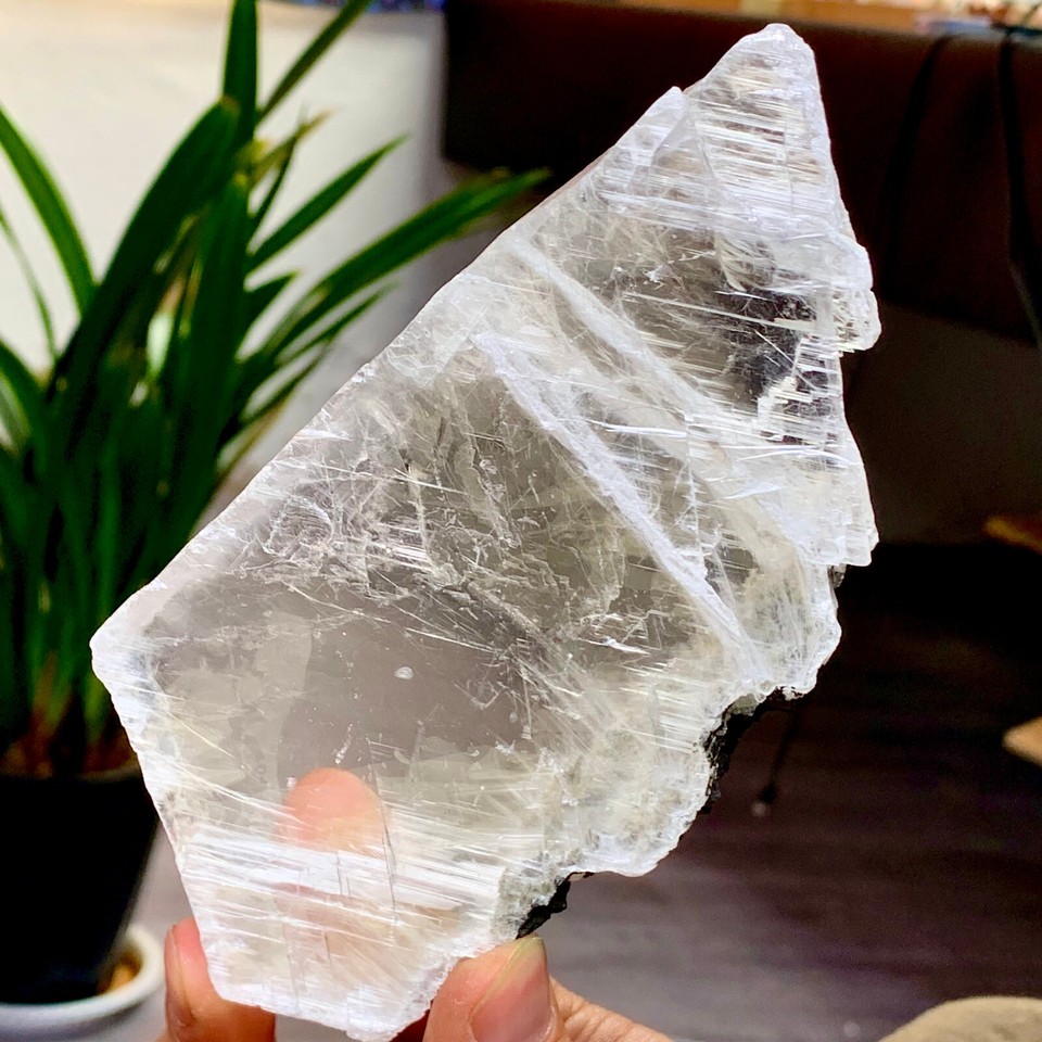 413G Natural Selenite rough stone Crystal Healing Chakra Gypsum | eBay