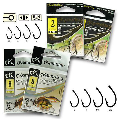 Very Strong Sharp Carp Fishing Hooks Carbon Steel Barbed Chemically ...