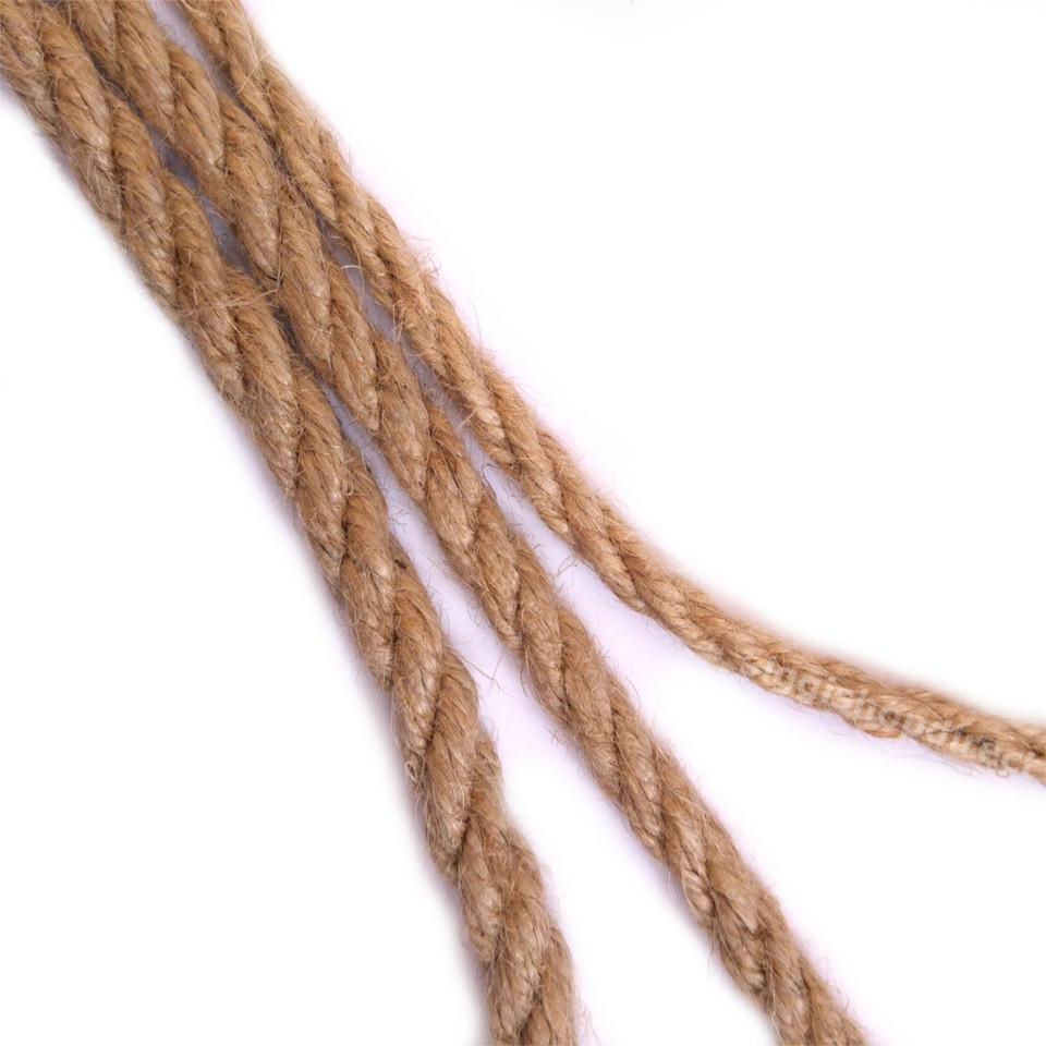 6,8,10mm Natural Jute Hessian Rope Cord String Cord Twine Art Craft DIY ...