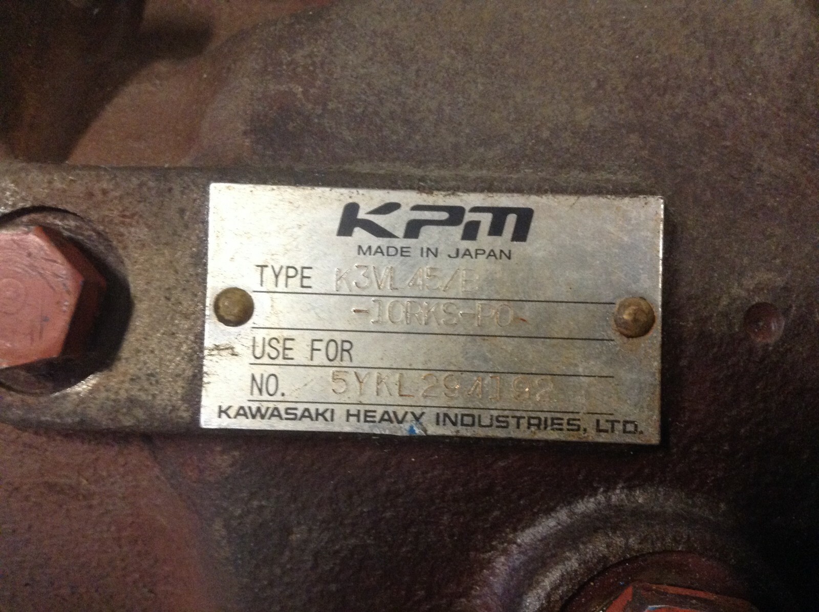 KPM Kawasaki K3VL45/B-10RKS-P0 Hydraulic Pump K3VL45B10RKSP0 | eBay
