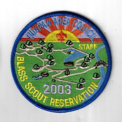 2003 Blass Scout Reservation Quapaw Area Council Staff RBL Bdr. [CA-513 ...