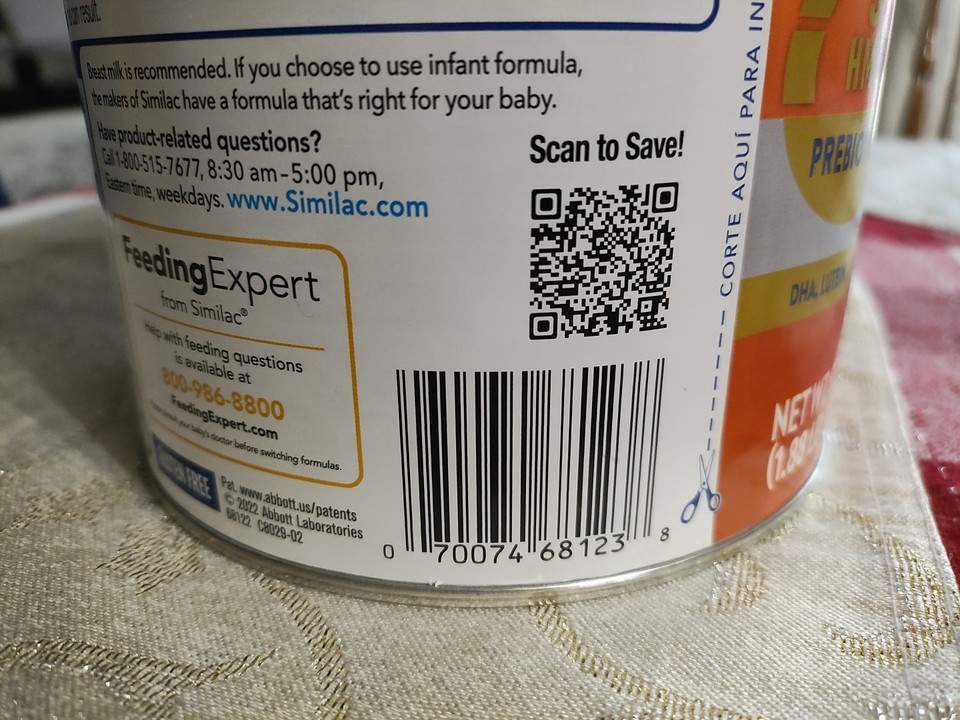 Similac 360 Total Care Sensitive Non-GMO Infant Formula Powder 30.2oz ...