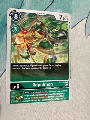 Rapidmon EX2-027 U Digimon CCG | Digital Hazard Near Mint | eBay
