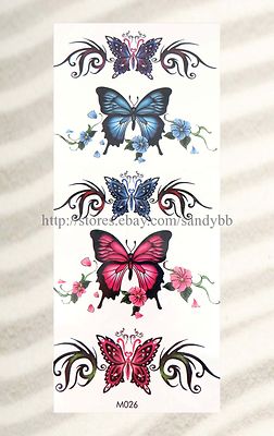 tramp stamp cover up ideas buttefly temporary tattoo | eBay