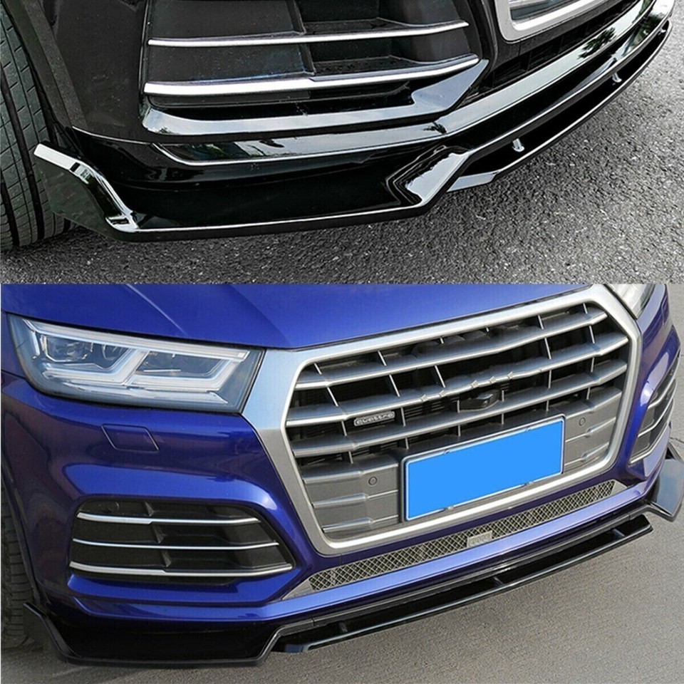 FIT FOR 2018-2020 AUDI SQ5 Q5-Sline FRONT LIP SPLITTER SPOILER GLOSS BLACK | eBay
