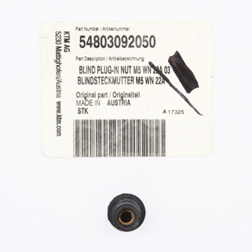 KTM Blind Plug-in Nut Part Number 54803092050 | eBay