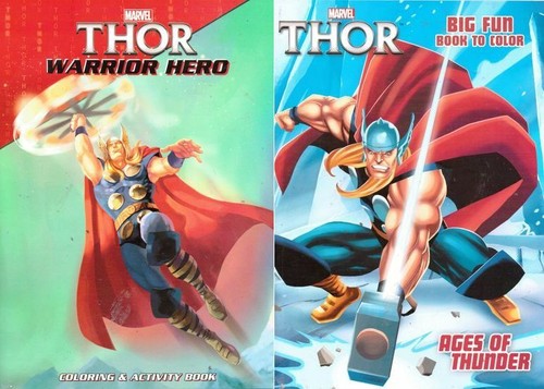 Thor Big Fun Book to Color - (Set of 2 books) | eBay