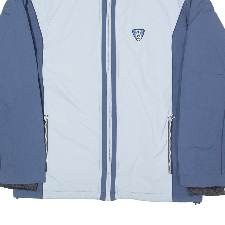 Vintage CS ACTIVEWEAR Fleece Lined Hommes Veste Bleu 90s à Capuche ...