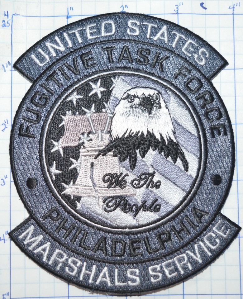 PHILADELPHIA PA FUGITIVE TASK FORCE U.S. MARSHALS SERVICE POLICE SUBDUED PATCH | eBay