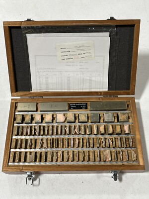 NOS 81 PC Square Gage Block Set ABS Import 101-0005 Grade 3 As-1 Gauge ...