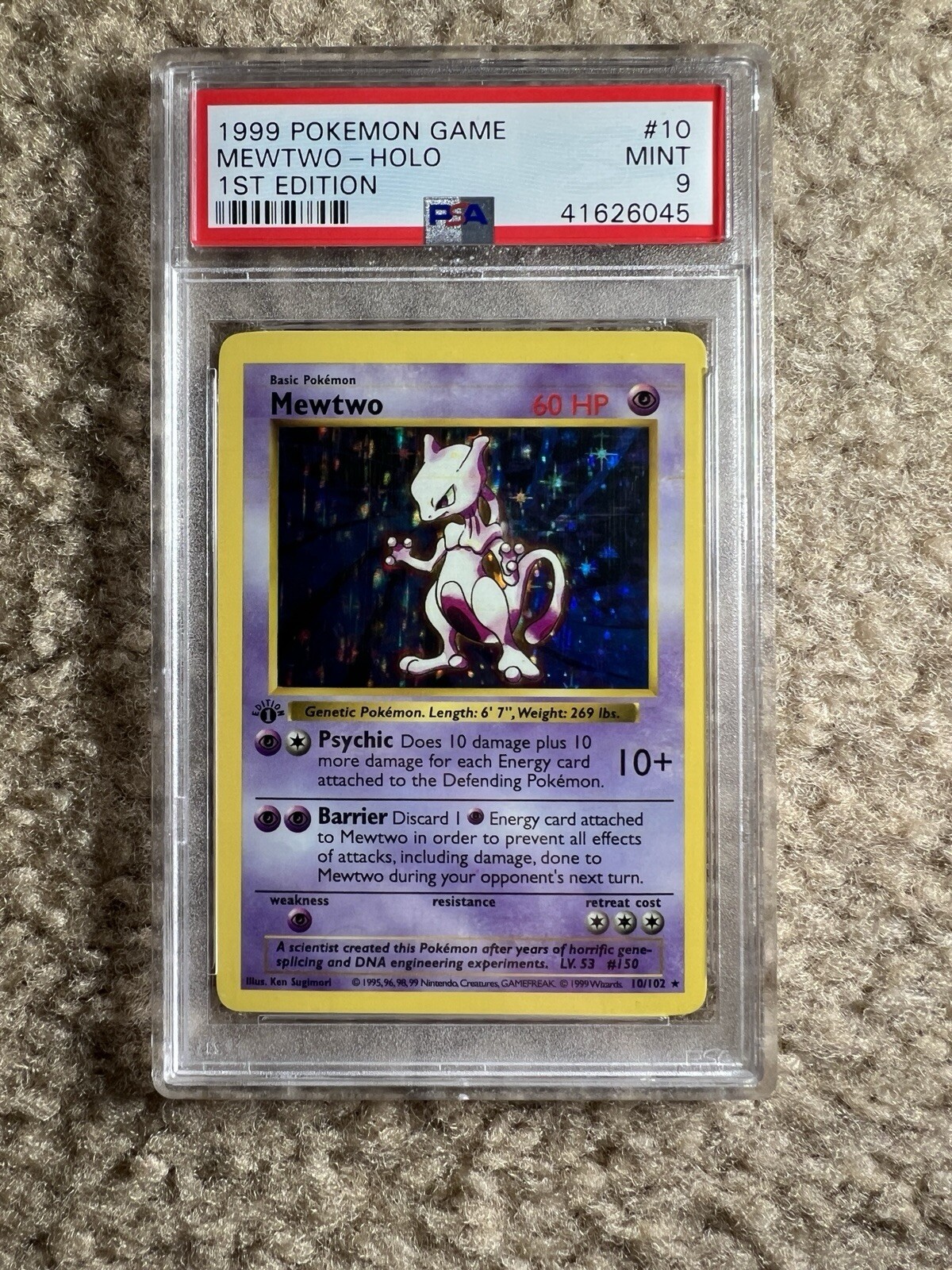Mewtwo 1999 Pokemon Game #10 1st Edition Holo Price Guide - Sports Card ...