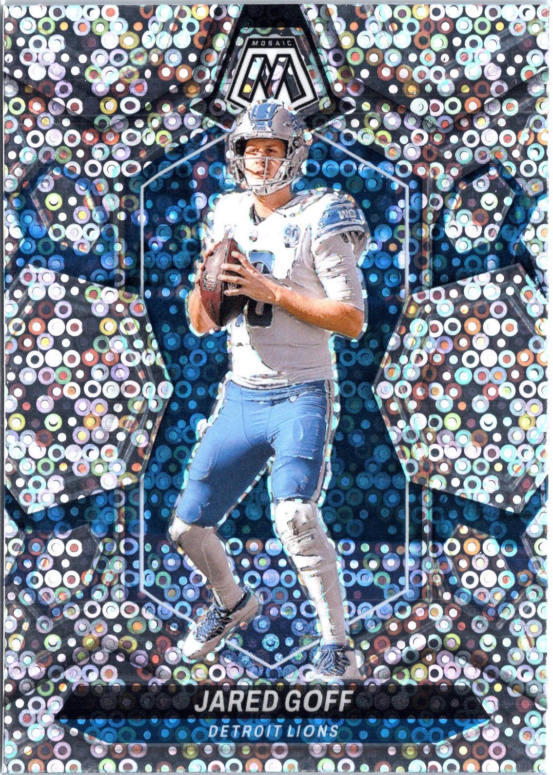 2024 Panini Mosaic - Jared Goff #71 No Huddle Silver Mosaic Prizm for ...
