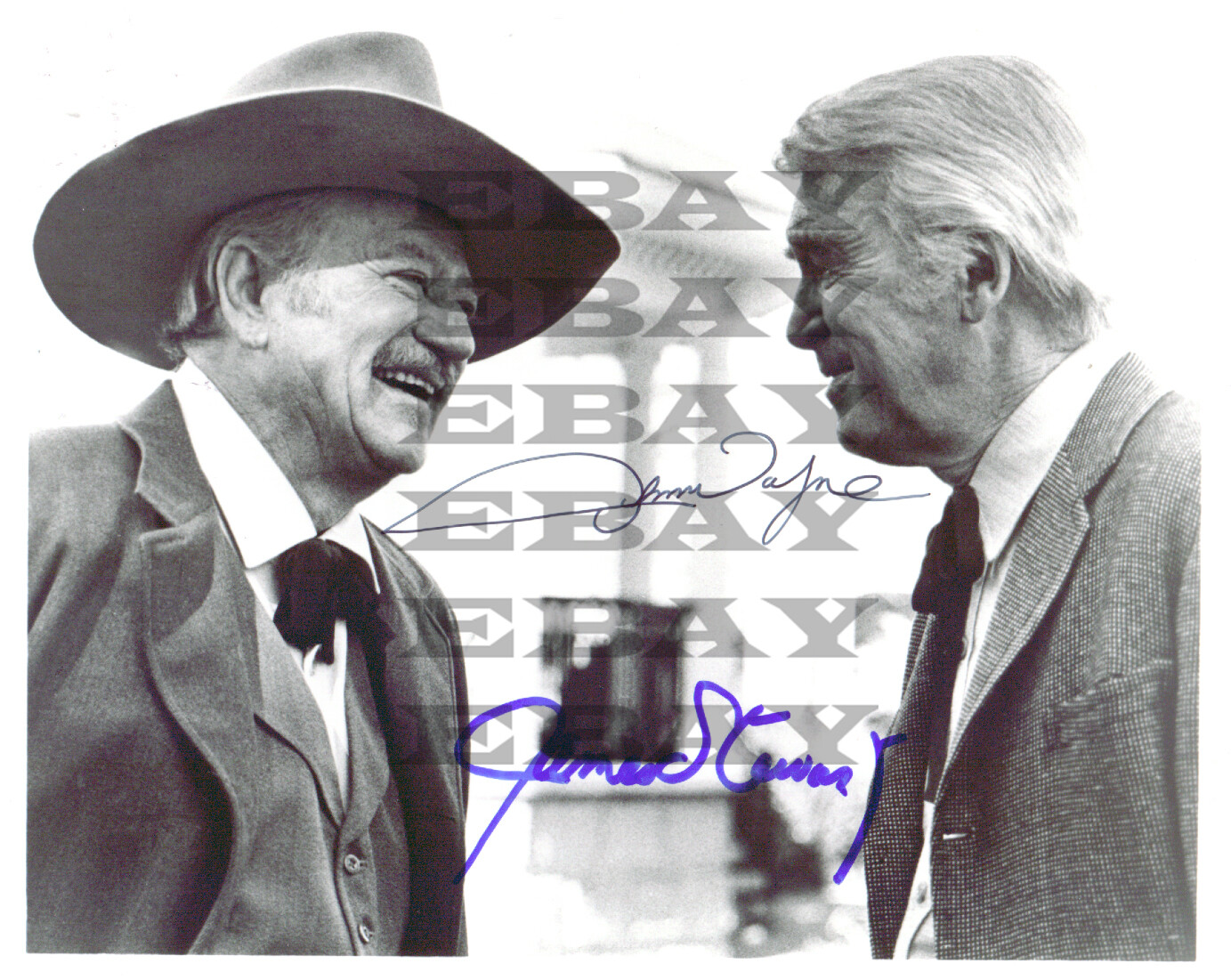 John-Wayne AND Jimmy-Stewart Autographed Signed 8x10 Photo Reprint | eBay