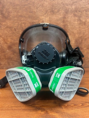 AV-2000 SCOTT MASK RESPIRATOR WITH 3M 6004 CARTRIDGES 49870-S2 | eBay