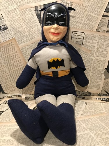 1960s BATMAN Batman Rubber Face Plush Doll Vintage USA Showa Retro | eBay