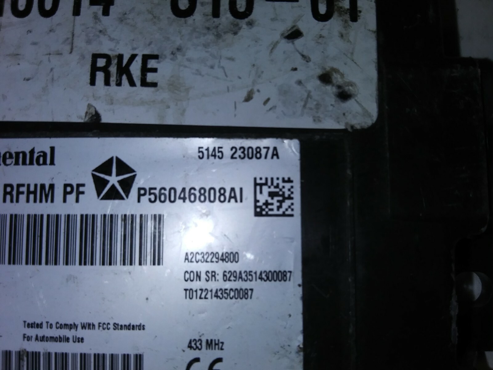 2013-2016 Dodge Dart keyless receiver module P56046808AI | eBay