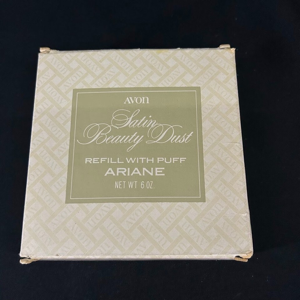 Vintage Avon Satin Beauty Dust Refill with Puff Ariane NOS in Original ...