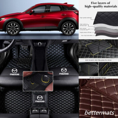 For Mazda CX3 CX4 CX5 CX7 CX8 CX9 CX30 CX50 Car Floor Mats Carpets ...