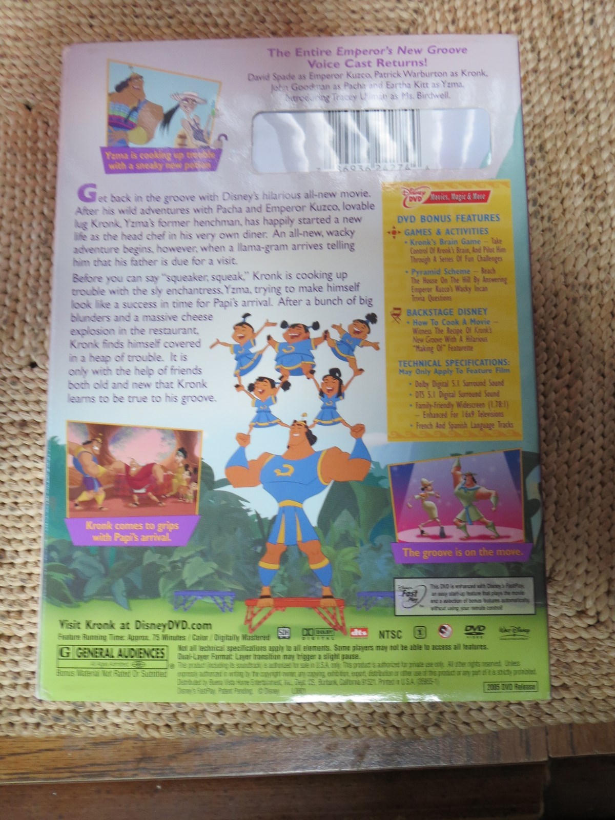 Walt Disney's Kronk's New Groove (DVD, 2005) David Spade, John Goodman ...