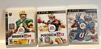 Lot Of 3 Madden Football PS3 Games Madden 09, 11, 13. | eBay