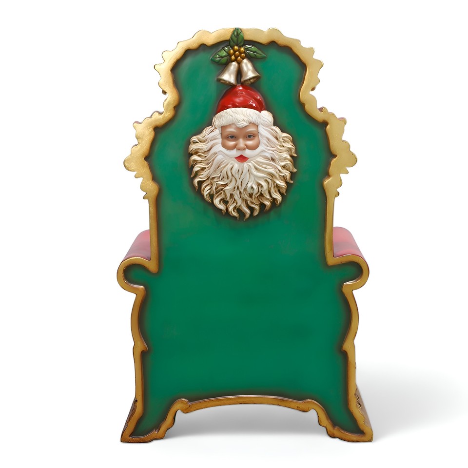 Santa Throne Chair - Christmas Chair Red and Green - Santa Chair | eBay