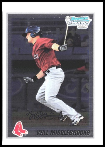 Will Middlebrooks #BCP179 2010 Bowman Chrome Prospects Boston Red Sox ...