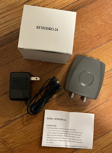 RF MODULATOR / RFMODRO-24 / A/V / DIRECTV / DISH NETWORK / CABLE TV ...