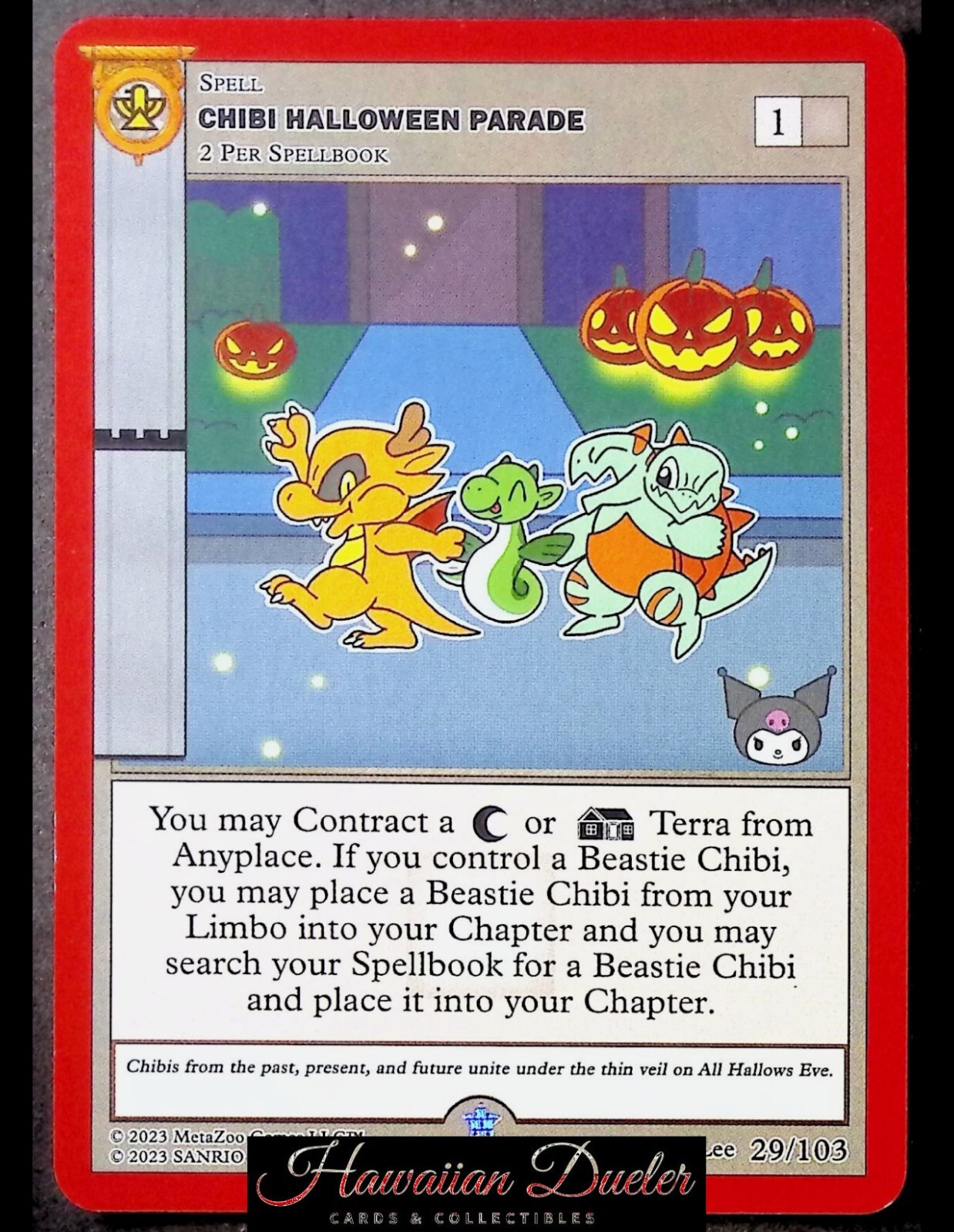 MetaZoo - Kuromi's Cryptid Carnival - Chibi Halloween Parade - Non Holo ...