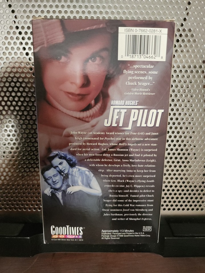 Howard Hughes' Jet Pilot (VHS, 1998) John Wayne, Janet Leigh ...