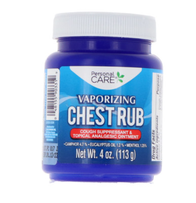 Personal Care Vaporizing Chest Rub - 4 oz | eBay
