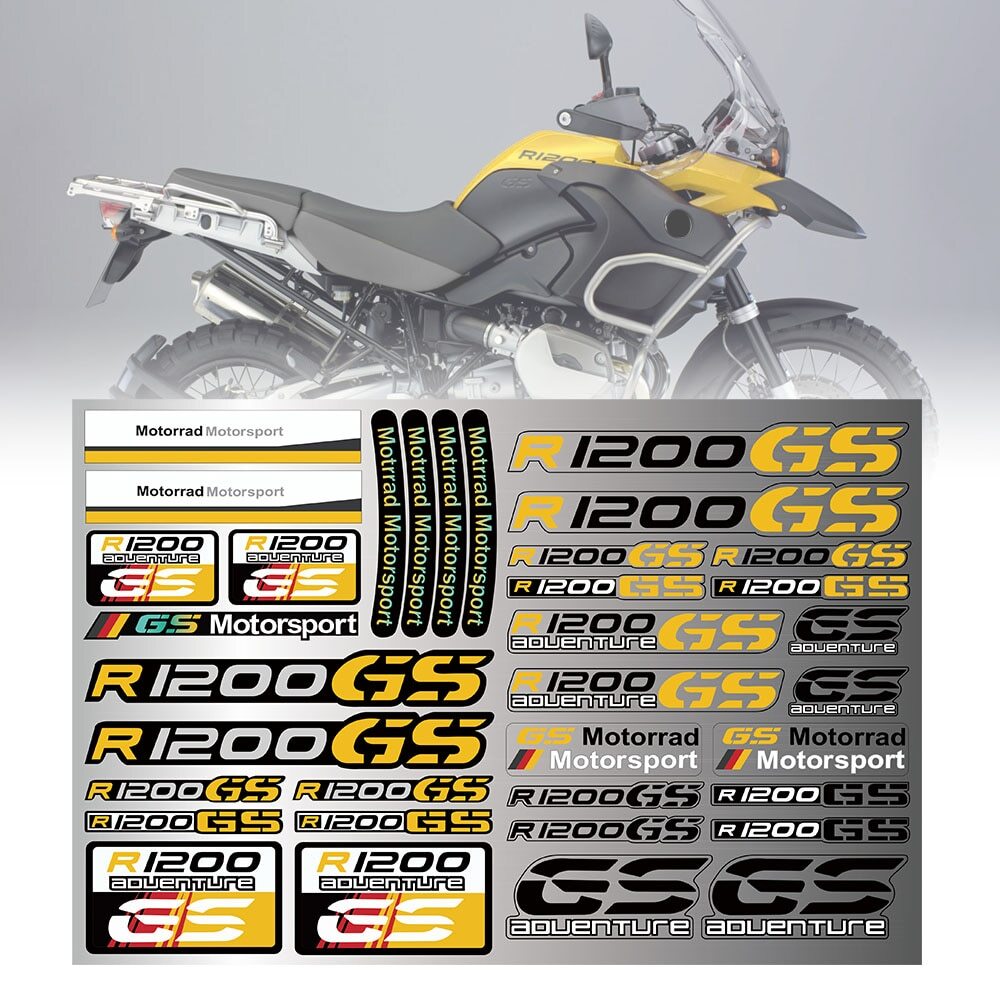 Motorcycle Body Fairing Decal Sticker Emblem Ornament For BMW R1200GS ...