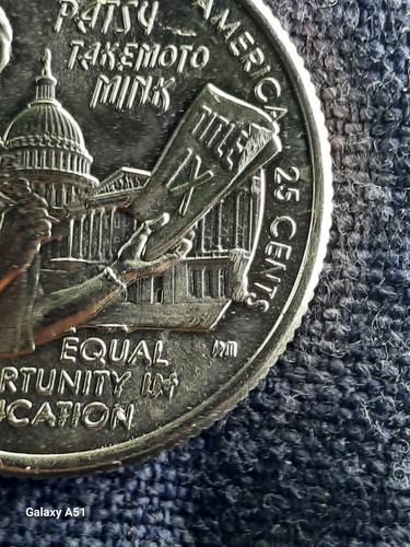 2024 P Patsy Takemoto Mink Quarter w/ HUGE Reverse Die Chip/ Multiple ...