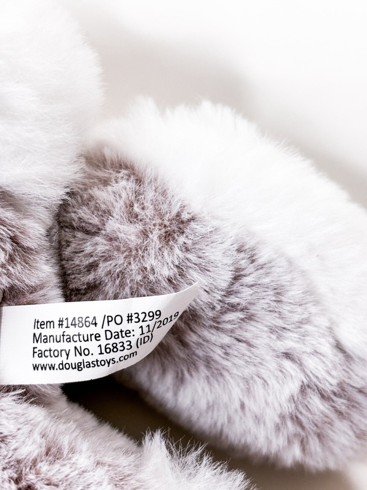 Douglas Cuddle Toys Bon Bon Floppy Bunny 10” Rabbit Plush Stuffed Gray ...