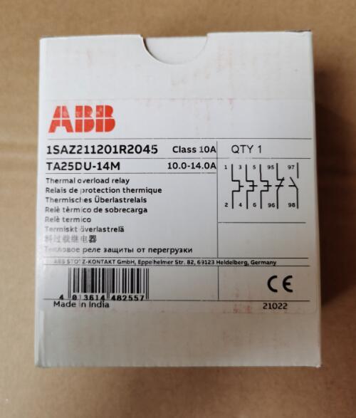 1PC Original ABB thermal overload relay TA25DU-14M (10-14A) Free ...