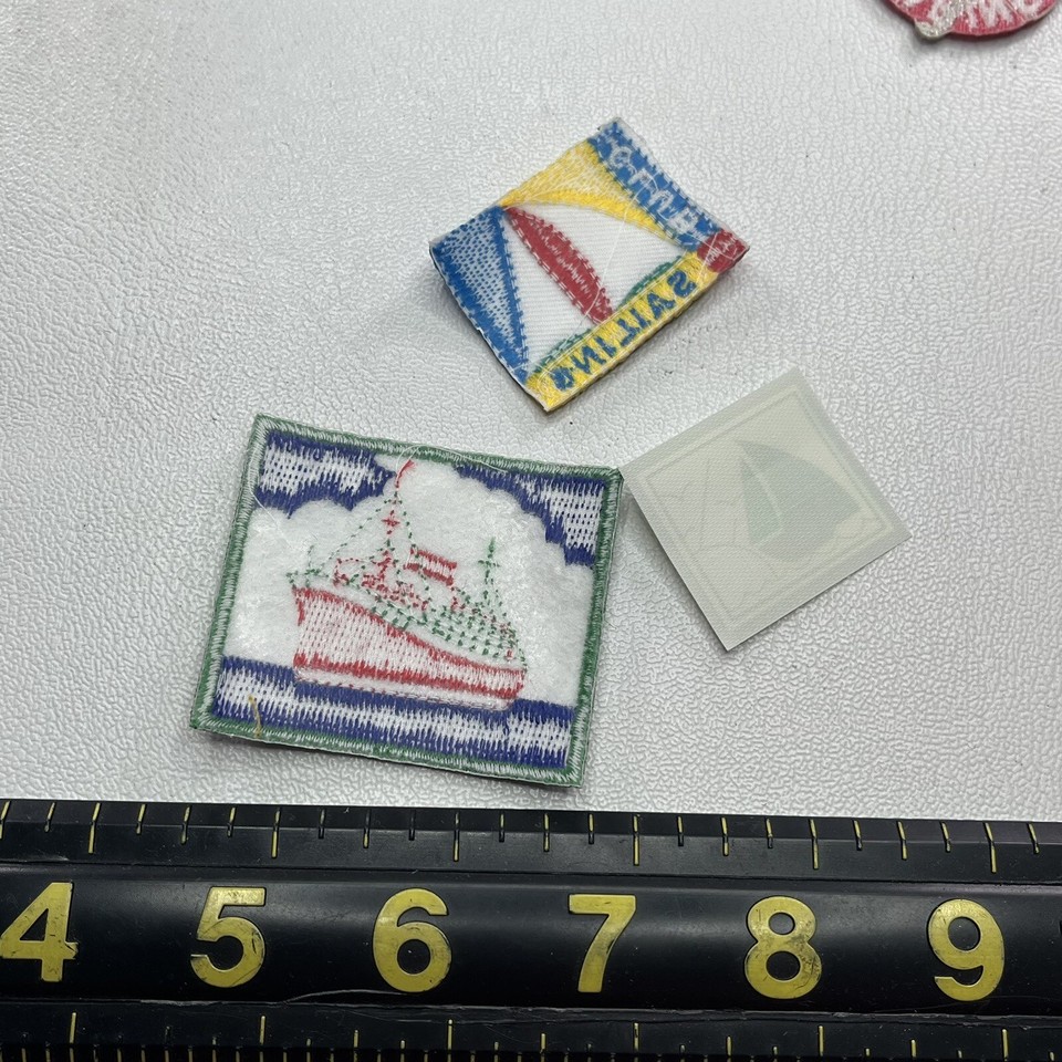 3 SHIP / SAILBOAT SAILING Small Patches Applique SMALLEST 1 IS PAPER ...
