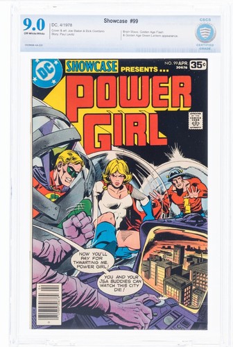 🔥 Showcase #99 Power Girl (DC, 1978) CBCS NM 9.0 OW White pages. cgc | eBay